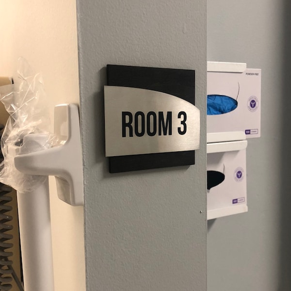 Bsign - Door Number Sign - Modern Exam Room Numbers - Apartment Door ...
