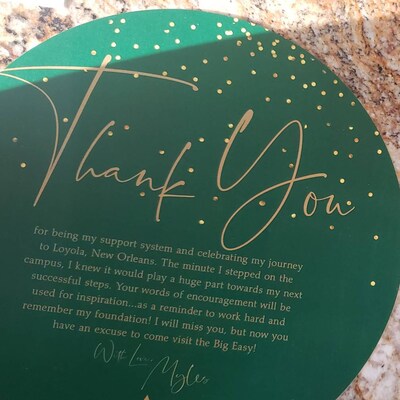 Printed Sample or Sets of 50 Custom Printed Round Circle Navy Gold Dots ...