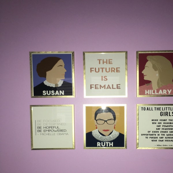Ruth Bader Ginsburg, Feminist Poster Print, Feminist Wall Art, Supreme ...