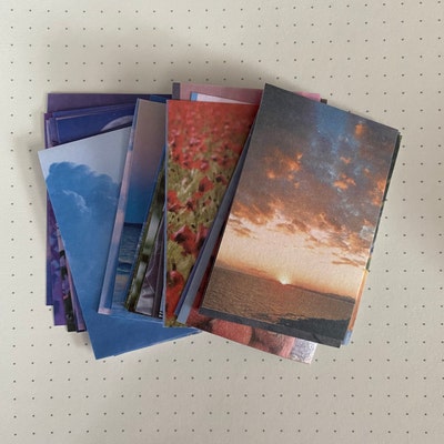 50 Pcs, Landscape Sticker Book, Color Themed Aesthetic Sticker Booklet ...