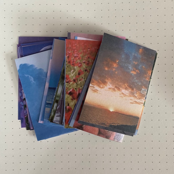 50 Pcs, Landscape Sticker Book, Color Themed Aesthetic Sticker Booklet ...
