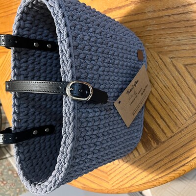 Rectangle Rope Basket Diaper Basket Crochet Storage Basket - Etsy