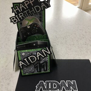 UNIQUE Handmade XBOX Themed Birthday Box Card.xbox1 Xboxlive - Etsy