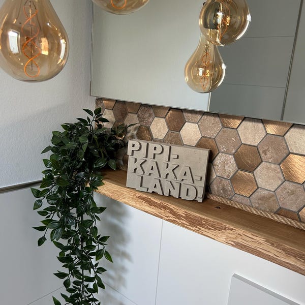 LETTER BRICK | Beton-Schild „Sei frech, wild und wunderbar ...