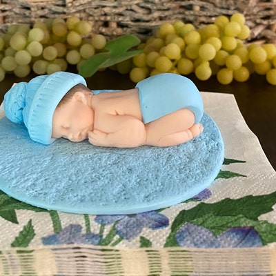 Angel Baby Figurine With Pearls / Cake Topper - Etsy