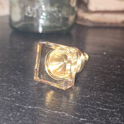 Solid Brass Fan Drop Knobs Art Deco Fan Knobs Gold Drop Knobs for ...