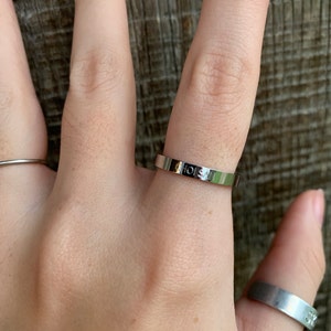 ATEEZ RING/ Personalized Ring, Kpop, Atiny, Subtle Engraved Ring ...