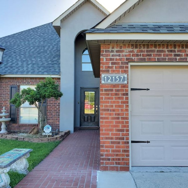 Art Deco Address Sign, Address Sign Outdoor, Custom Address Sign, Art ...