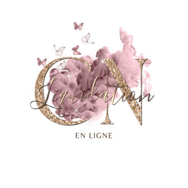 Iridescent Crystal Logo, Logo Design, Logo, Gold Glitter Logo ...