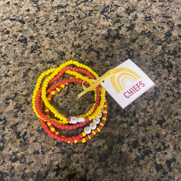 KC Chiefs Bracelets | KC Chiefs Jewelry | Kansas City Chiefs | Super ...