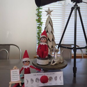 Printable Elf Pizza Party Props, Elf Pizza Night Scene, Christmas Elf ...