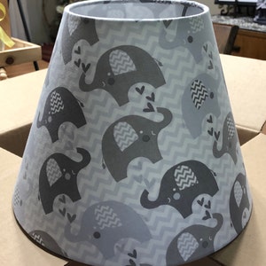 Elephant Lamp Shade. 5 Color Schemes Available Nursery. - Etsy