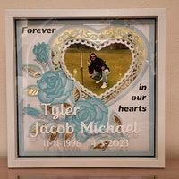 Customizable Memorial Shadow Box Svg Files for Cricut - Etsy UK