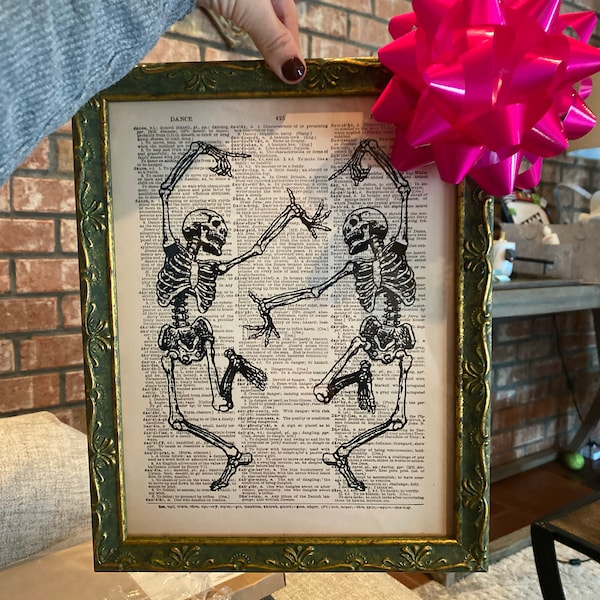 Dancing Skeleton, Cool Skeletons, Gifts for Him, Skull Poster Gift ...