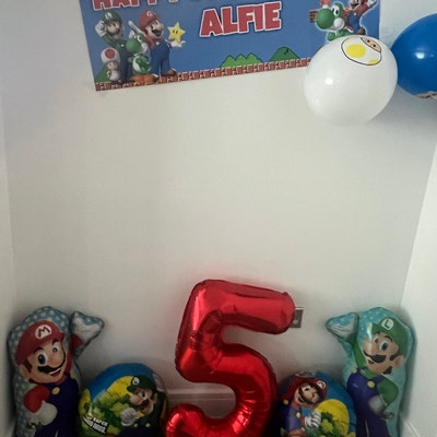 Sonic & Knuckles Age 6 Balloon Set Birthday Party Decoration Boys Girls ...