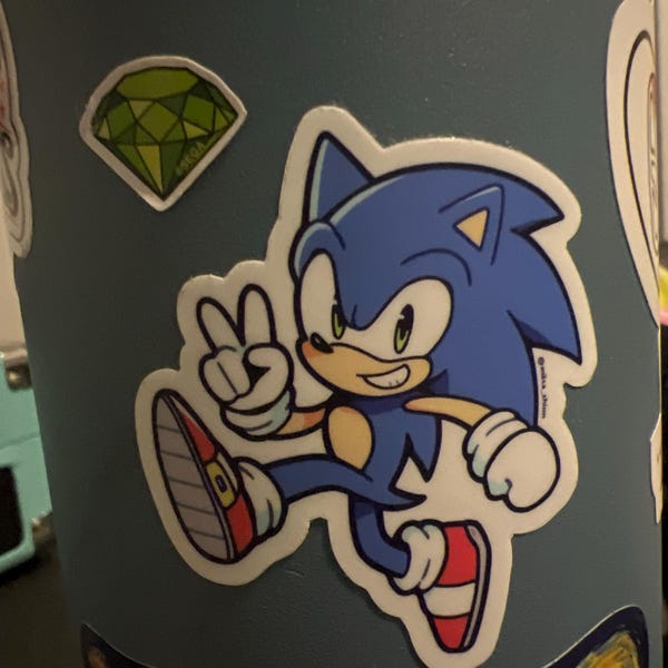 Mini Sonic Sticker - Etsy