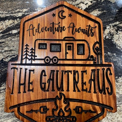 Camper Sign, RV Sign, Engraved Rv Sign, Campsite Flag, RV Flag Hanging ...