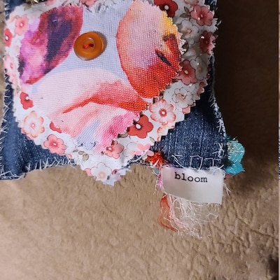 Words on Fabric, Hand Made Labels, Printed Inspirational Words, Fabric ...