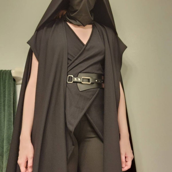 Extravagant Black Sheer Cape Tunic/mesh Asymmetric Long Top/transparent ...