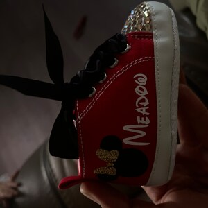 Minnie Mouse Baby Shoes BABY GIRL SHOES Personalized Baby - Etsy