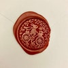 Rabbit Wax Seal Stamp Kit, Garden Bike Bunny Wax Seal Kit, Envelope ...