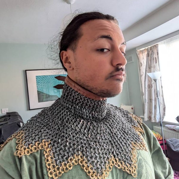 Chainmail Shoulder Jewelry Small Chain Layers Aluminum Rave Outfit ...