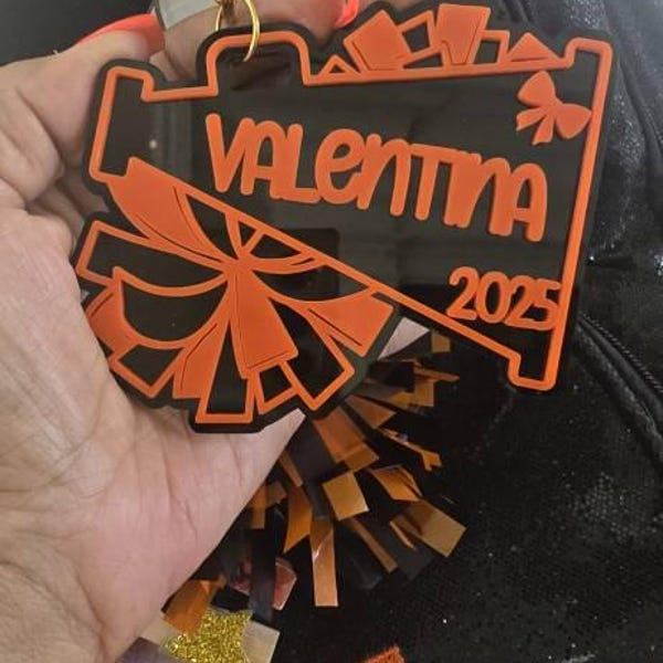 Personalized Cheer Backpack Tag Cheerleader Back to School Gift Cheer ...