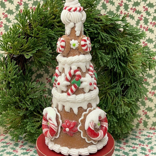 Gingerbread Centerpiece, Tiered Tray Decor, Gingerbread Decor ...