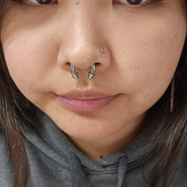 HALF GOLD / SILVER 4G, 5G, 6G, 7G, 8G, 10G, or 12G Anodized Astm F136 ...