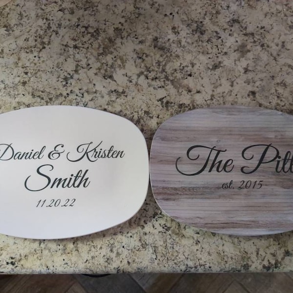 Custom & Personalized Platter, Add Your Own Text, Photo, Logo or ...