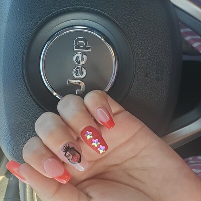 Airbrush Numbers Nail Decals Old English Waterslide Nail Decals for ...