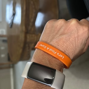 ALS Awareness Wristband Bracelet Blue White Survivor Support Gift ...