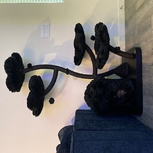 EDEN Wood Floral Cat Tree Tower, Wooden Cat Tower, Modern Cat Climbing ...