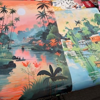 Miami Poster Set, Florida Travel Prints, Floral Art, Tropical Decor ...