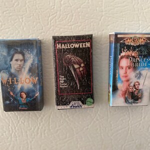 VHS Inspired Mini Magnets 1 X 2 Lots of Titles You - Etsy