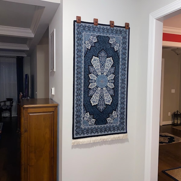 4 Small Tapestry Hangers for Walls, Quilt Hangers - Wooden Clamp Holder ...