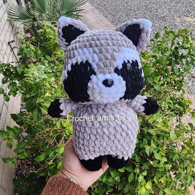 Crochet Pattern Chocho the Raccoon, Cute, Soft Toy, Handmade, Amigurumi ...