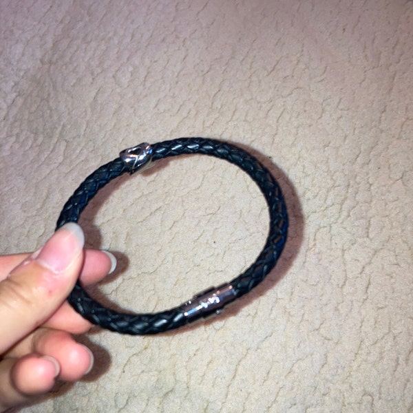 Men's Personalised Infinity Bead Leather Bracelet - Etsy UK