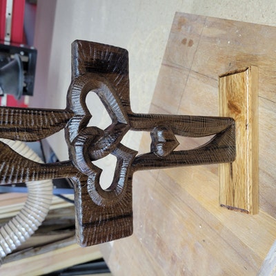CNC STL File for Religious Cross With Hearts & Hand Chisel - Etsy