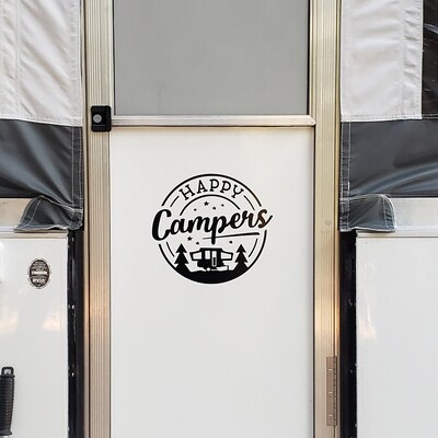 HAPPY Campers,pop-up Camper,vehicle Decals,rv Decal,truck Decals,car ...