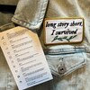 Long Story Short, I Survived Taylor Swift Iron-on Patch Taylor Swift ...