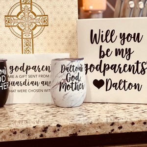 Personalized Godparents Proposal Gift Box Custom Will You Be - Etsy
