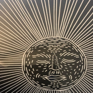 Woodland Camp Fire Lino Print Handmade Linocut Original Art - Etsy UK