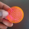 Custom Fluorescent Bag Tag - Keychain, Backpack, School, Sports ...