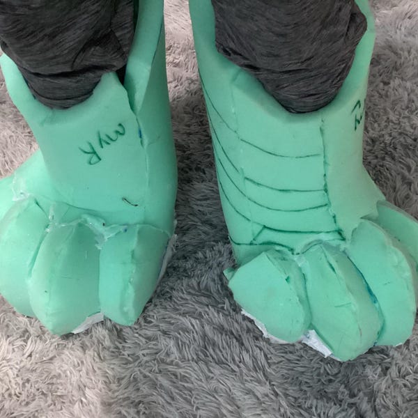 DIGITAL Digitigrade Fursuit Feet Paws Pattern for Fursuits - PDF ...