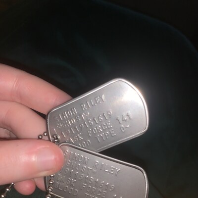 Simon 'GHOST' Riley US Military Dog TAGS Detailed Replica Collector ...