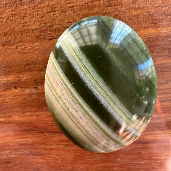 Lovely Green Banded Ricolite Cabochon From New Mexico 57.04 Cts. - Etsy