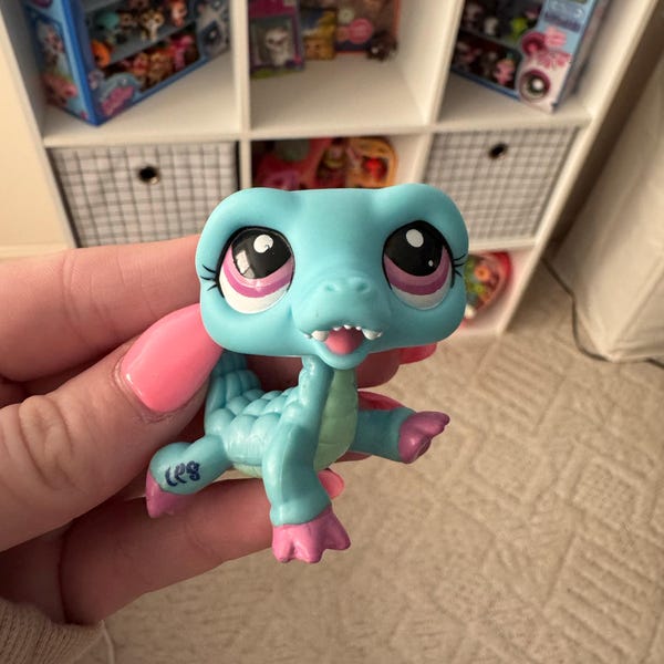 Littlest Pet Shop Dog LPS Blind Bag Pink Husky #1793 Glitter #2297 Blue ...