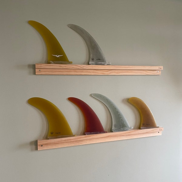 Surfboard Fin Display Rack - 4 Fin Wall Mount - Etsy