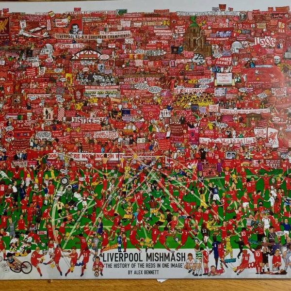 Liverpool Mishmash - the History of the Reds in One Image - Etsy